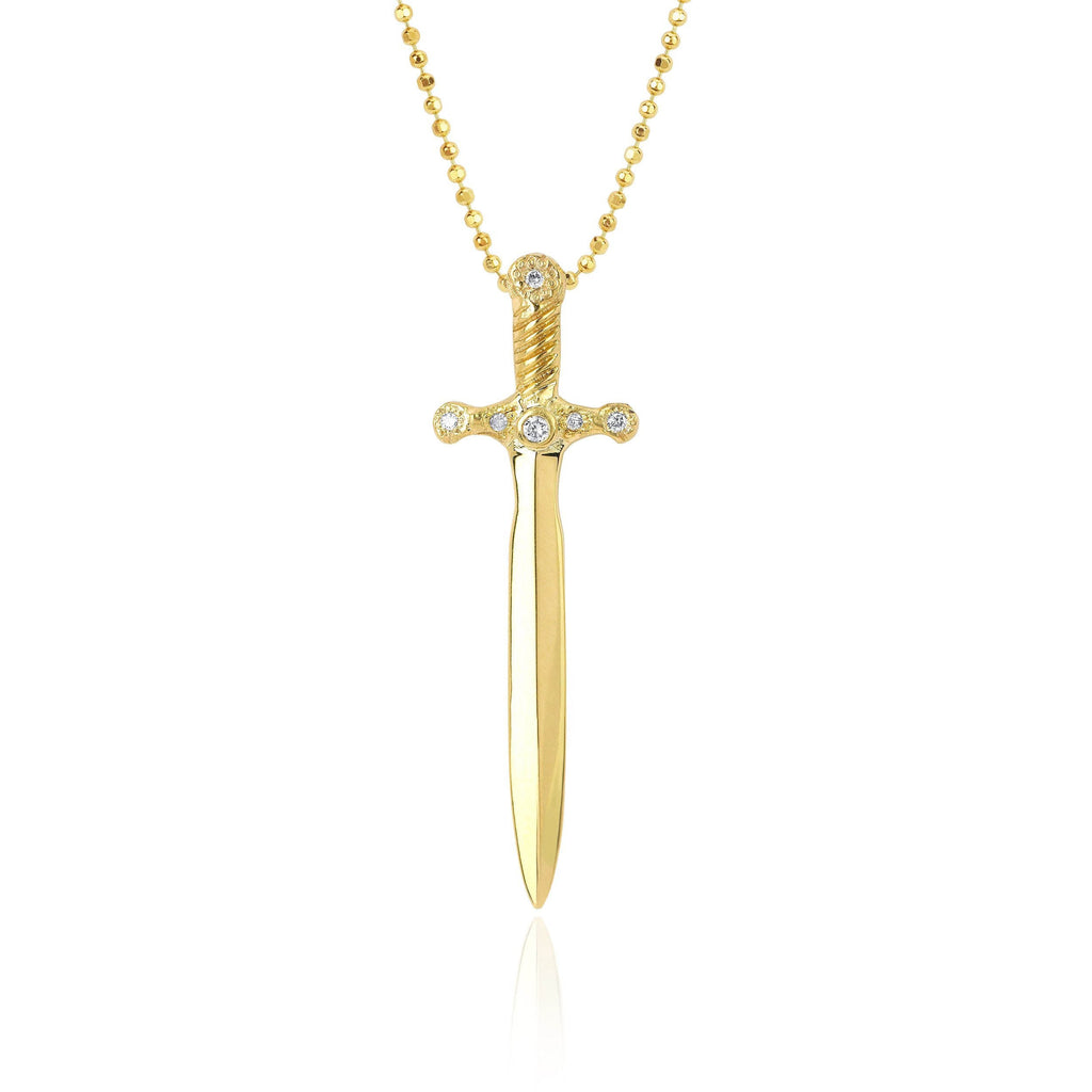 Valor Sword Pendant with Diamonds – Logan Hollowell
